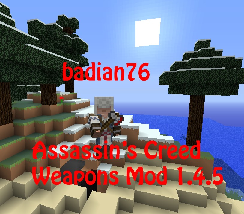 ModLoader 1.4.5 Assassin's Creed Weapons Mod Minecraft Mod