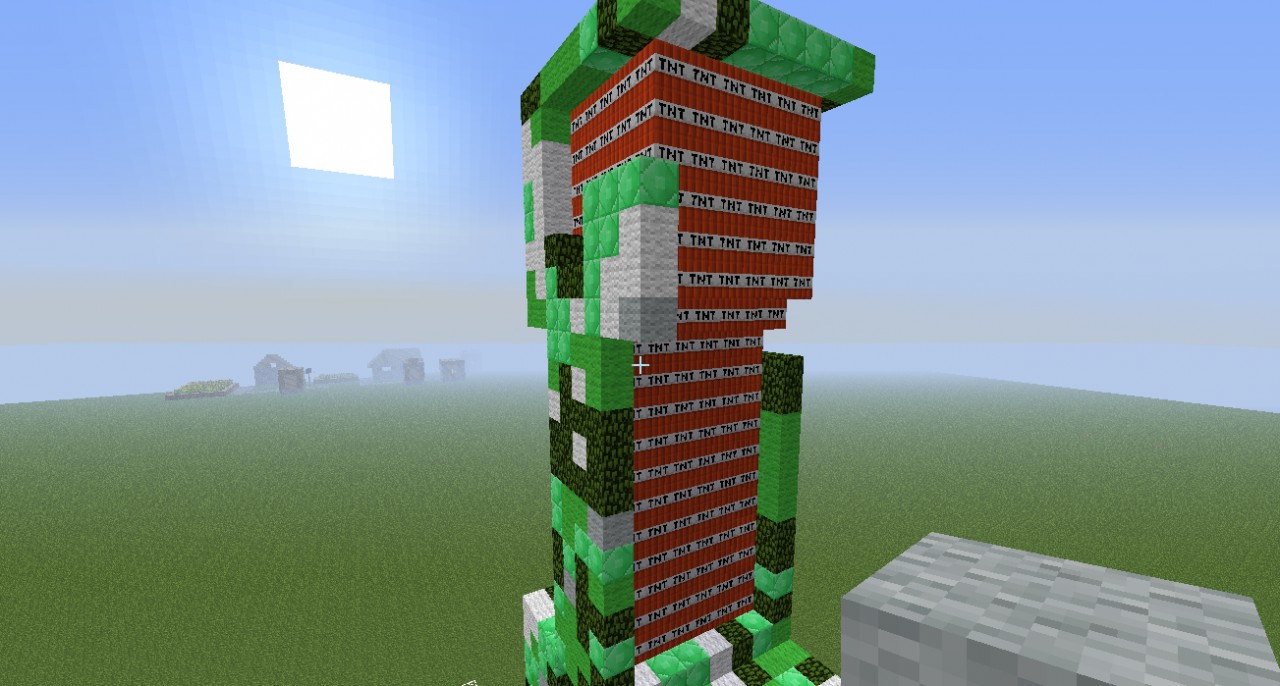 Creeper sculpture Minecraft Map