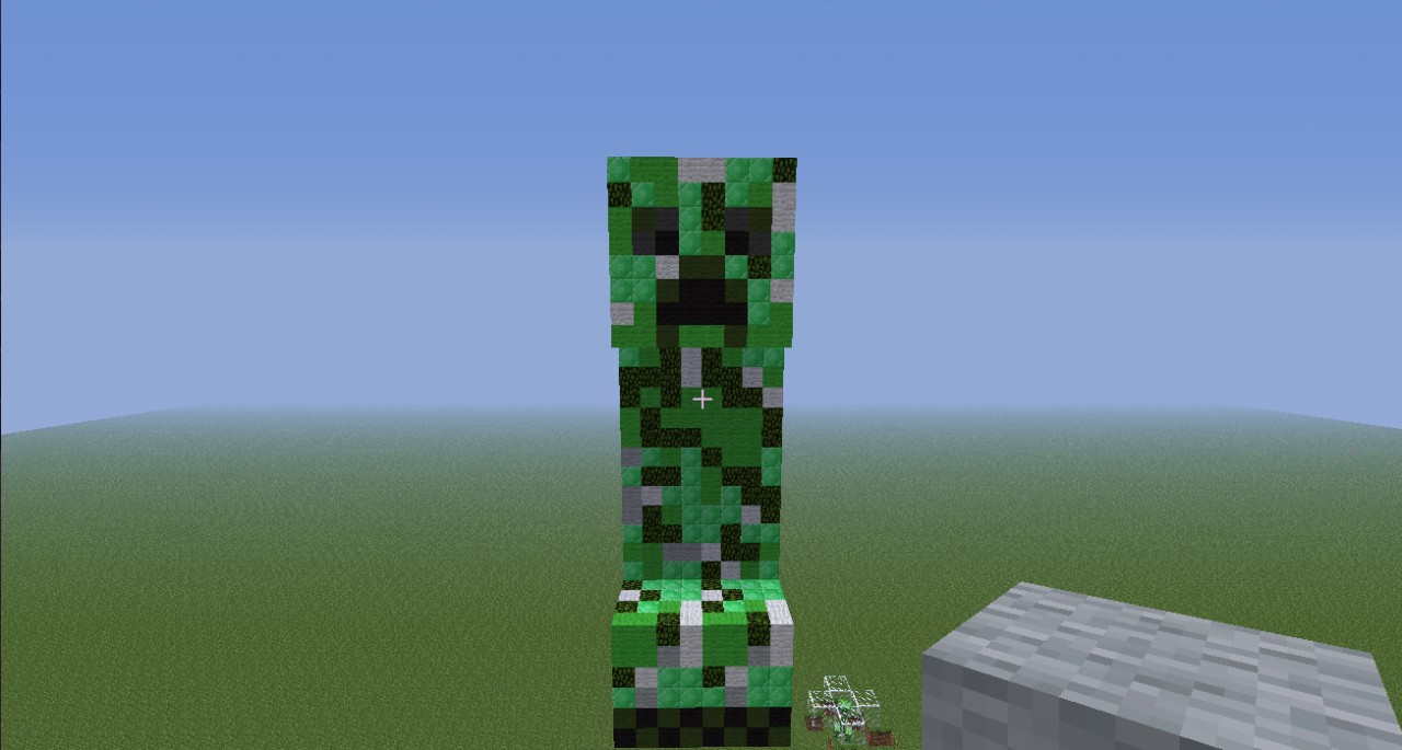 Creeper sculpture Minecraft Map