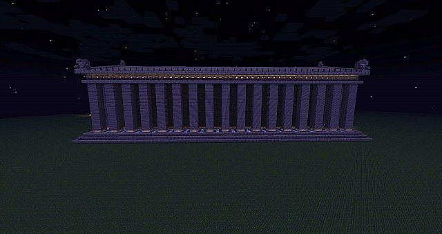 1:1 Scale Replica Parthenon Minecraft Map