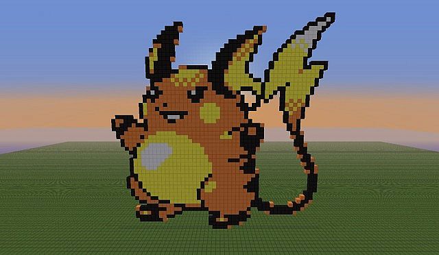 Pokemon Pixel Art (21 - 40) Minecraft Map