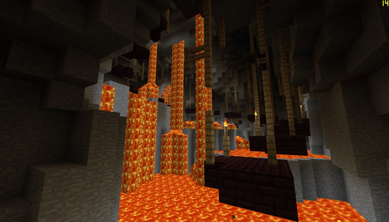 lava trail (running map) Minecraft Map