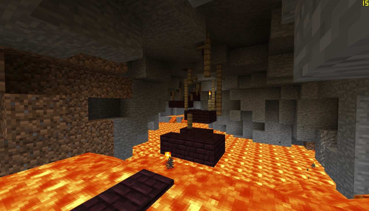 lava trail (running map) Minecraft Map