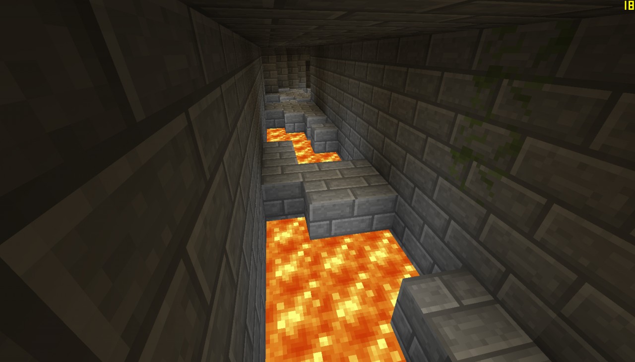 lava trail (running map) Minecraft Map