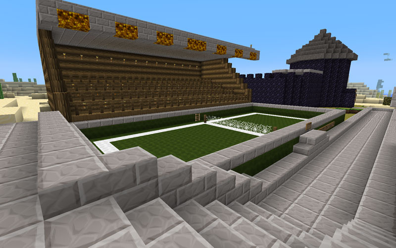 Survival village (Multiplayer map) (survival)+ Mob fight arena! Minecraft Map