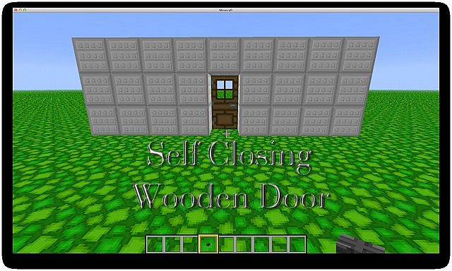 Self Closing Wooden Door Minecraft Map