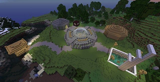 A cool Server Spawn Minecraft Map