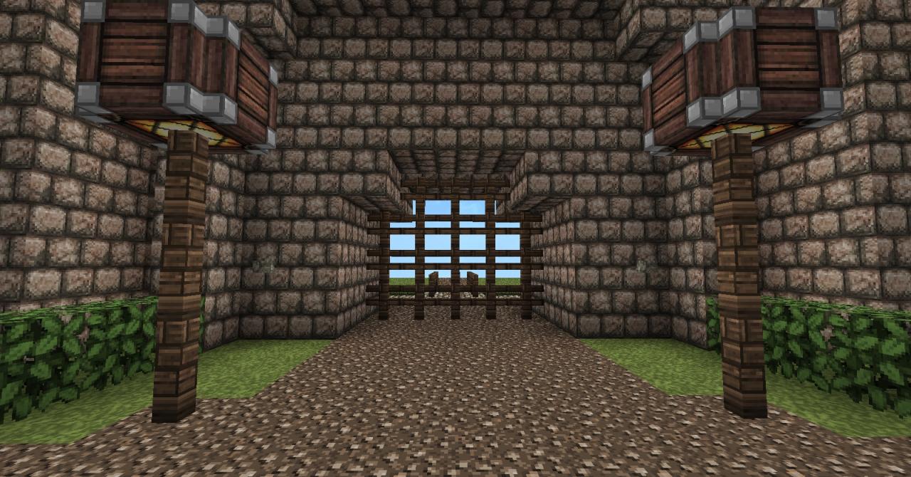 Medieval Castle With Working Portcullis Minecraft Map