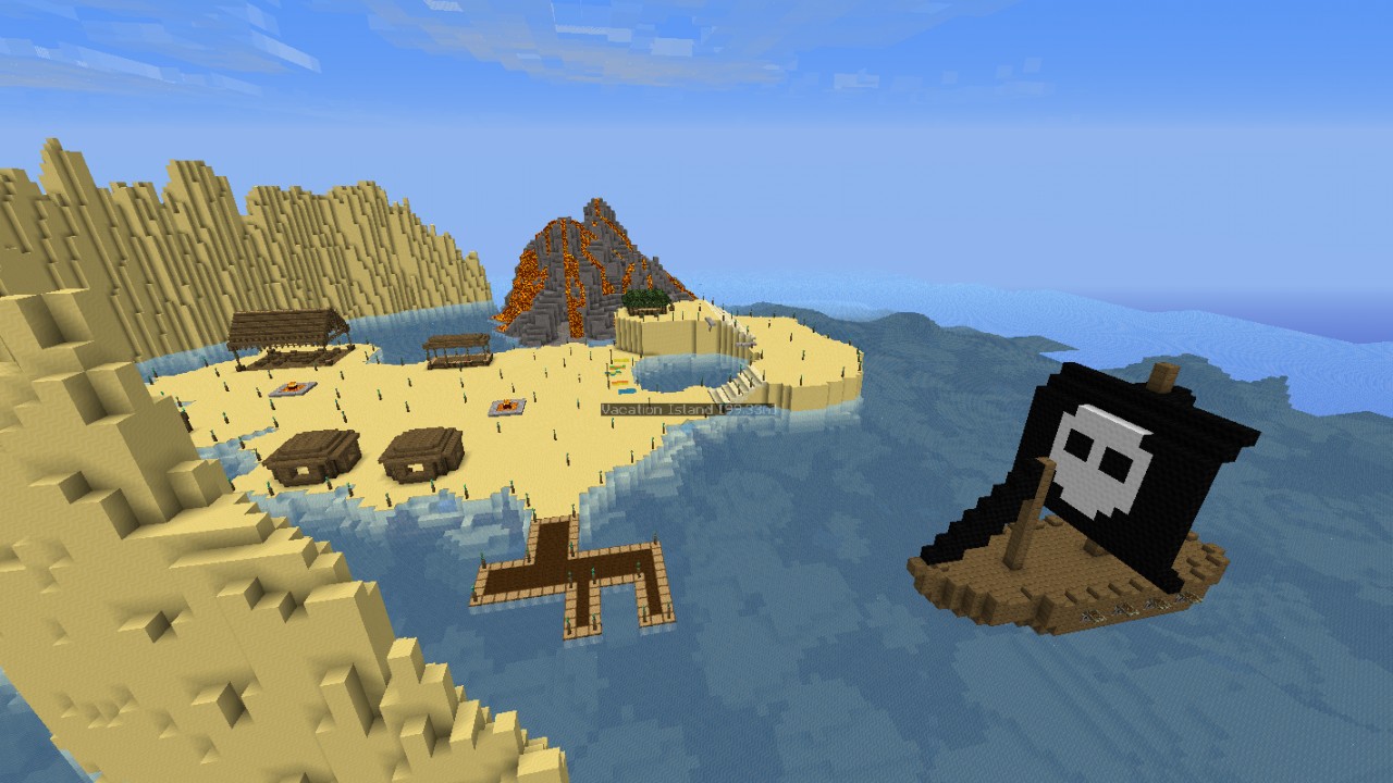 Desert Island Minecraft Map