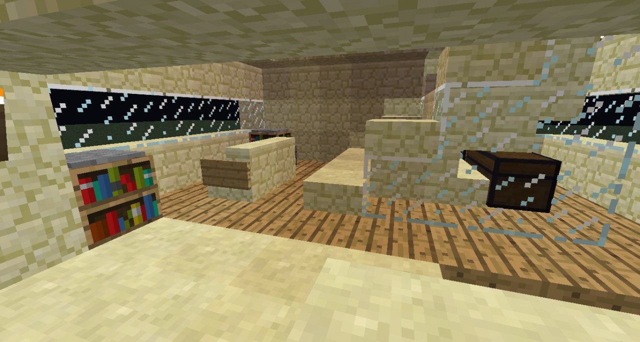 Modern Sandstone House Minecraft Map