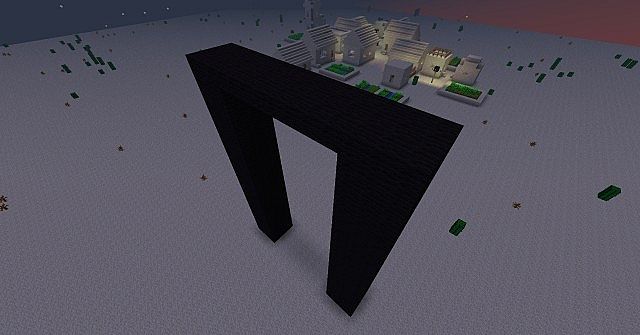 Giant Slender Man Statue Minecraft Map