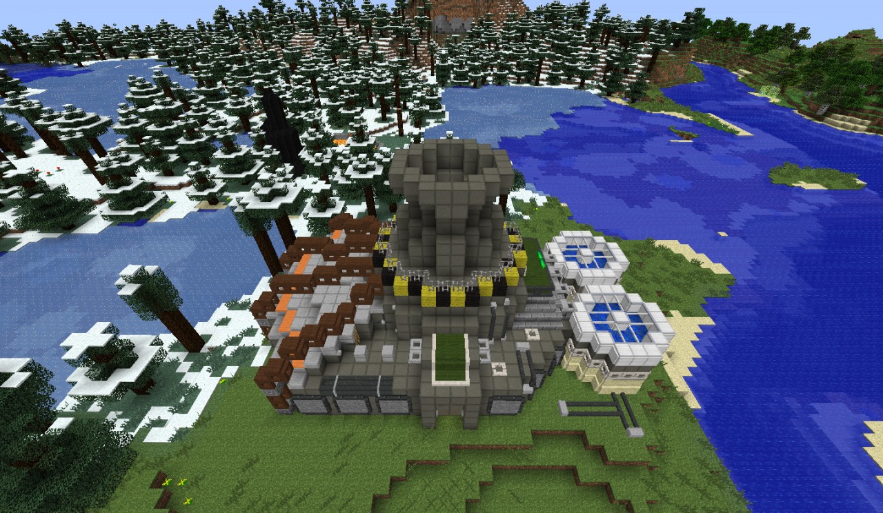 C&C 3: Tiberium Wars Inspired Buildings Minecraft Map