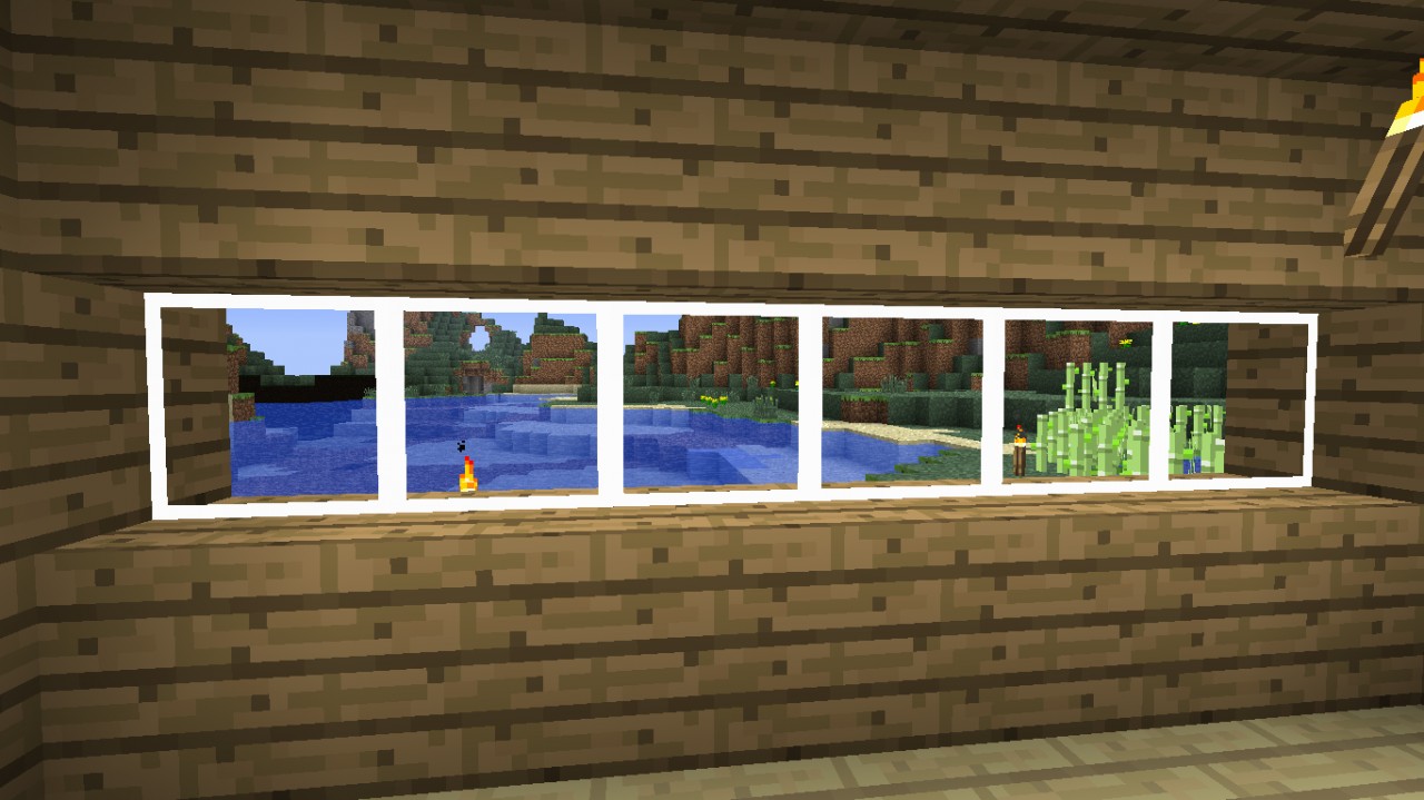 Default with clean glass 1.4 Minecraft Texture Pack