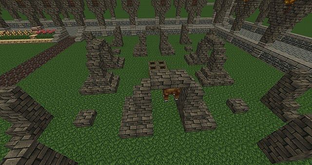 A Castle Courtyard Minecraft Map
