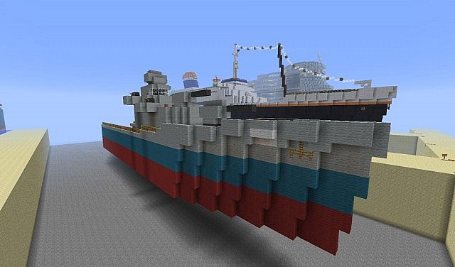USS Fletcher (DD-445) Fletcher-Class Destroyer 1:1 Minecraft Map