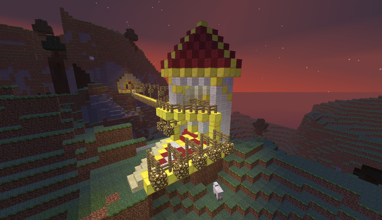 Elven tower & library Minecraft Map