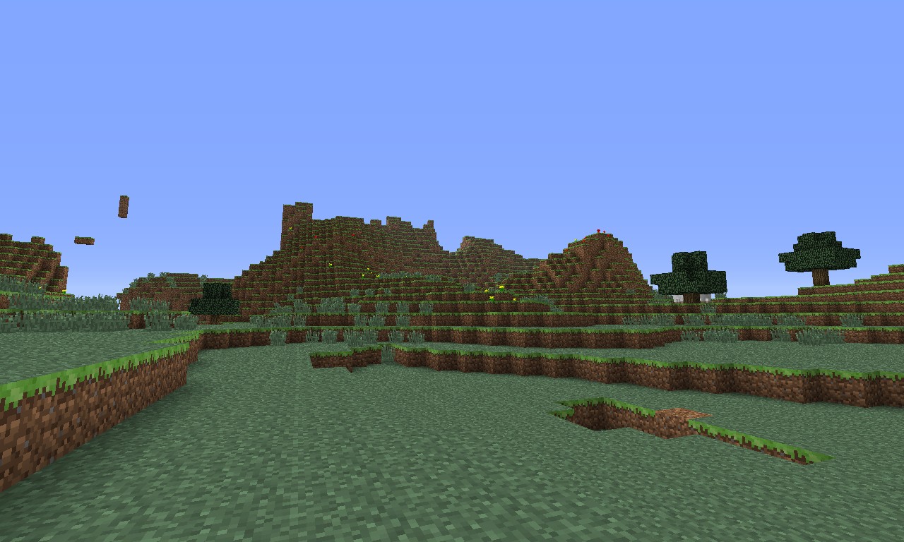 World with flat areas and lots of trees. Minecraft Map