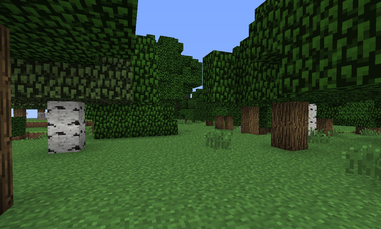 World with flat areas and lots of trees. Minecraft Map