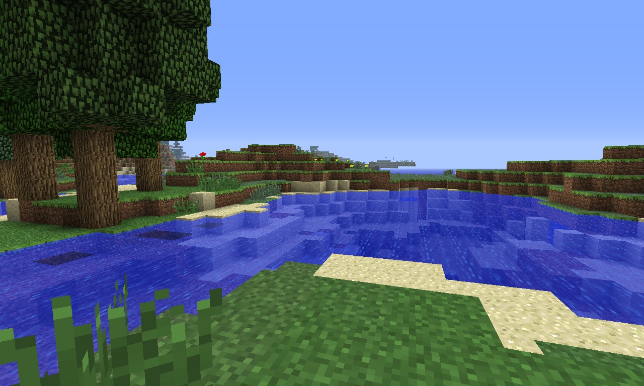 World with flat areas and lots of trees. Minecraft Map