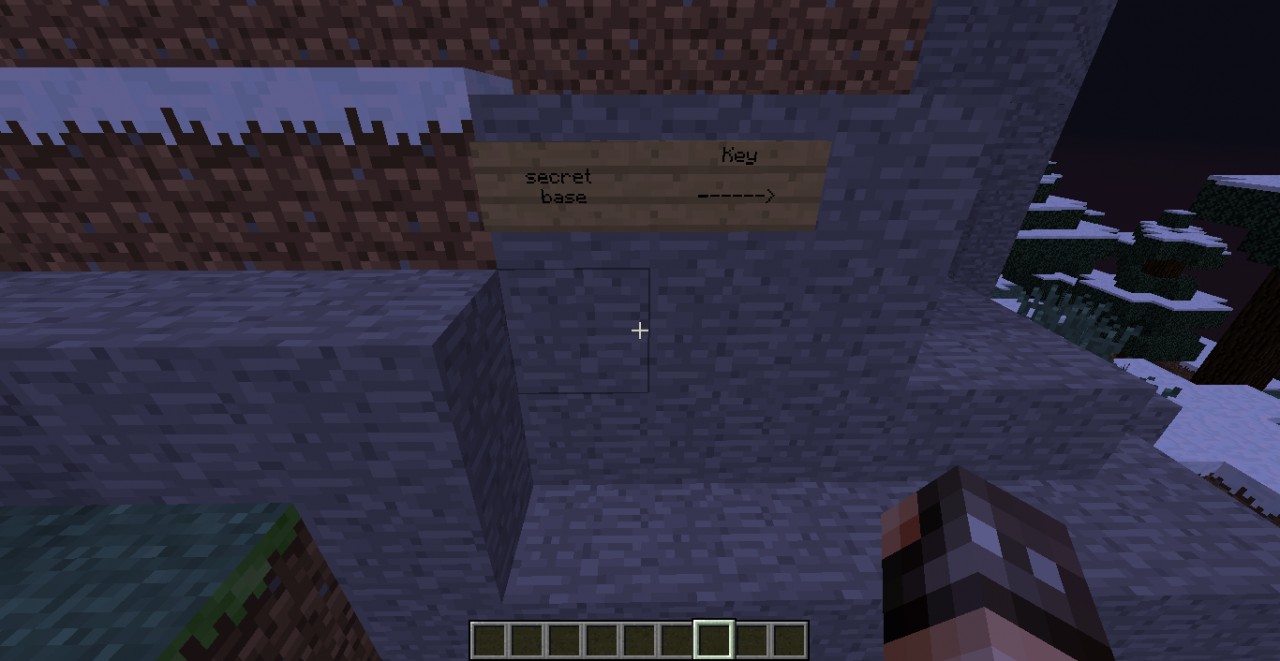 Secret base with camouflage Minecraft Map