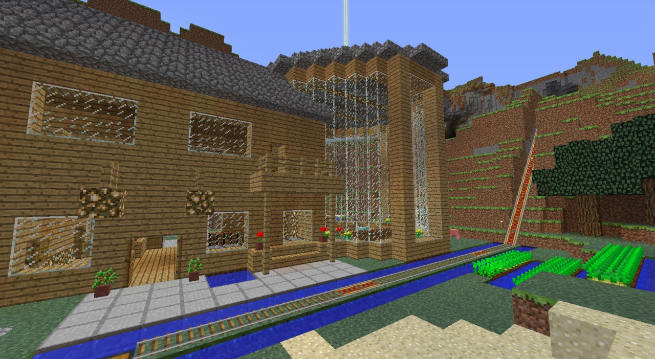 MEGA!! survival house!!!!!!!! Minecraft Map