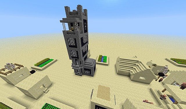 Village Secure Tower Minecraft Map