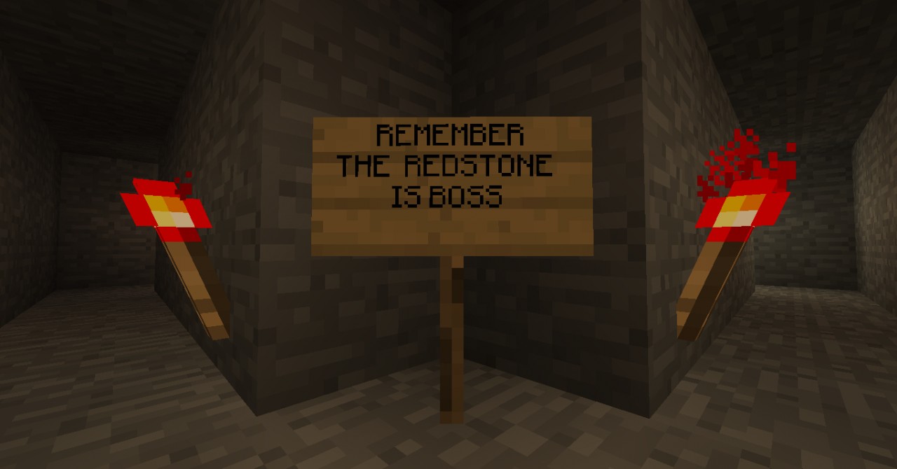 Redstone is the boss (adventure map) Minecraft Map