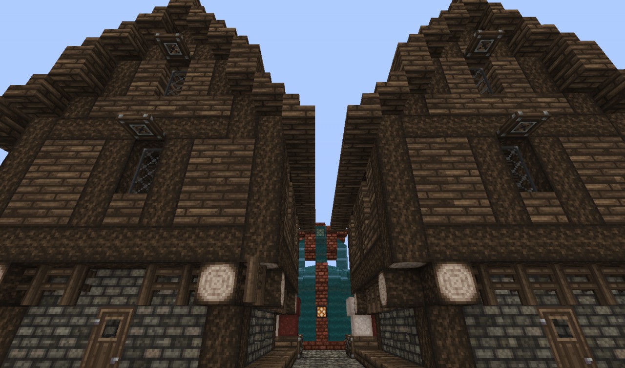 We are building a medieval village # 3 Market Square and houses ...