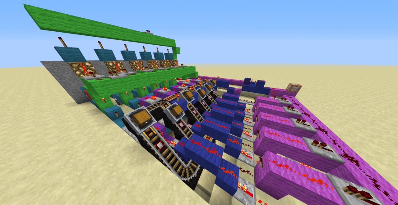 Minecart Storage System Minecraft Map