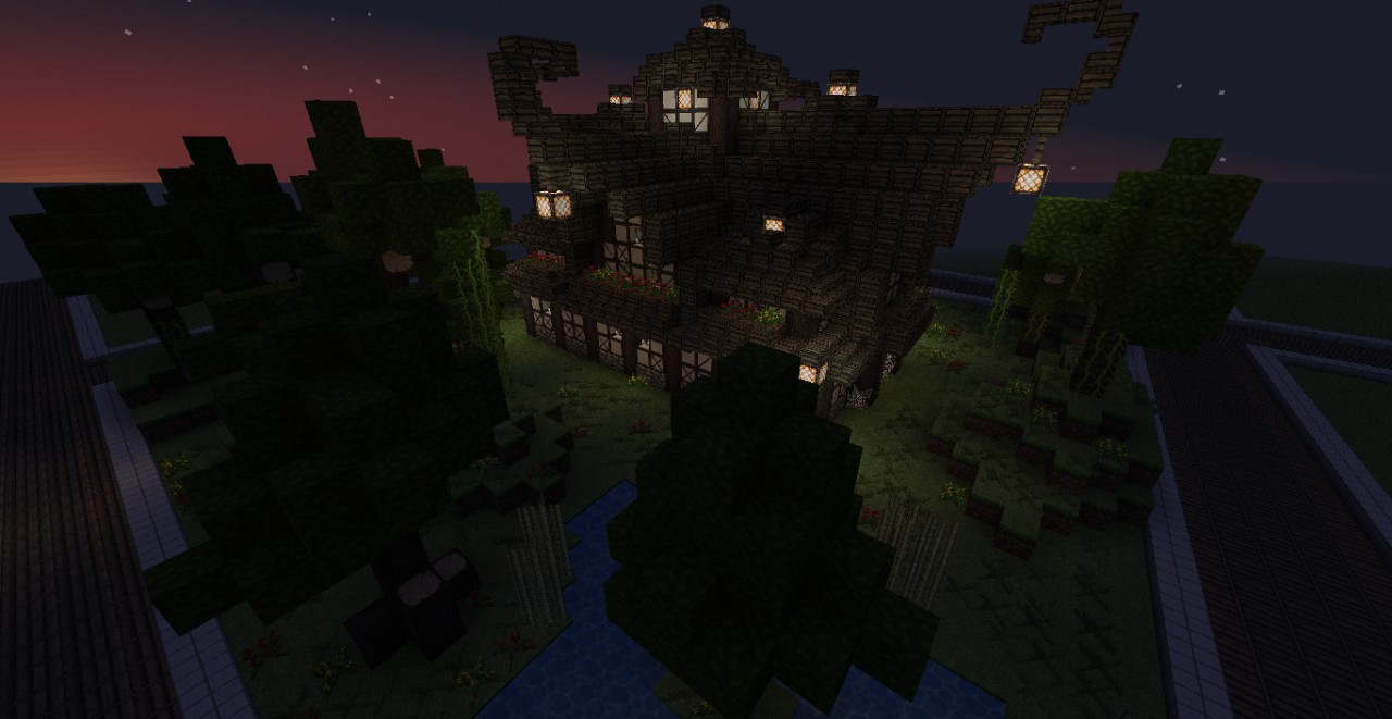 An Elvish/Medieval styled Inn/Tavern Minecraft Map