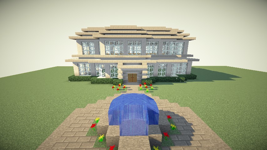 Modern House (Almost 15 Diamonds! :D) Minecraft Map