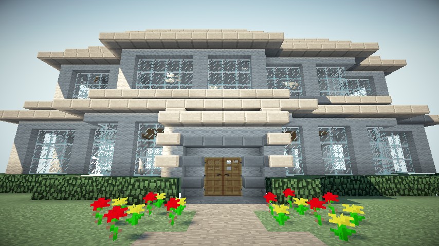 Modern House (Almost 15 Diamonds! :D) Minecraft Map