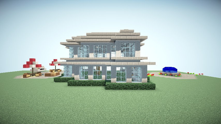 Modern House (Almost 15 Diamonds! :D) Minecraft Map