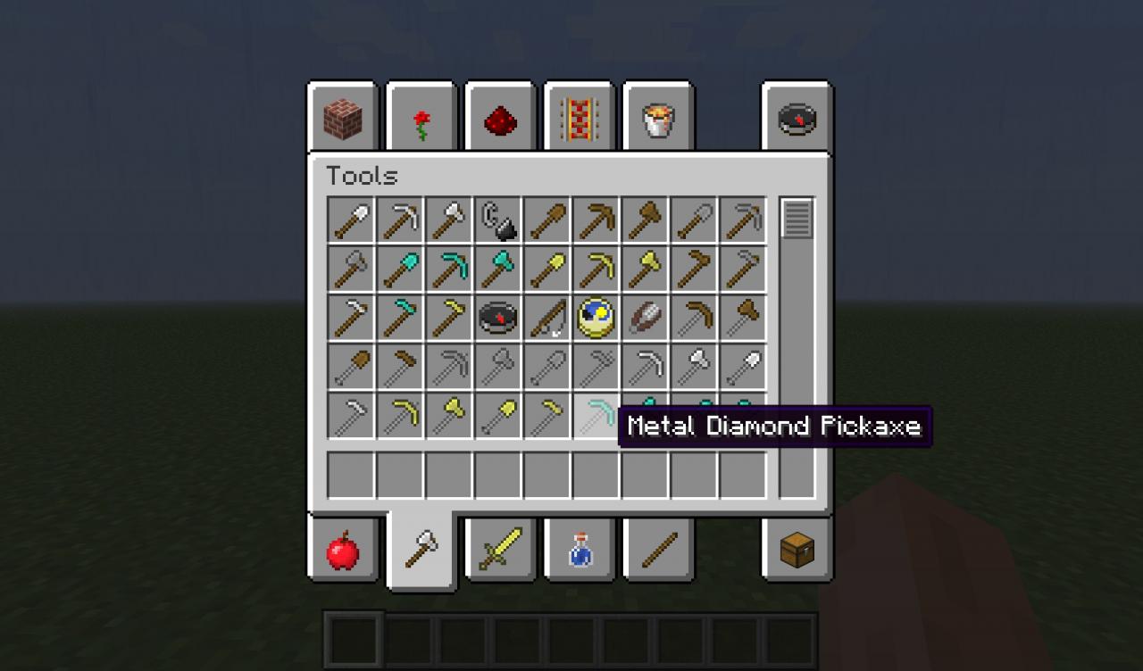 Metal Tools and Weapons Minecraft Mod