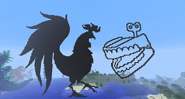 Rooster teeth logo Minecraft Map