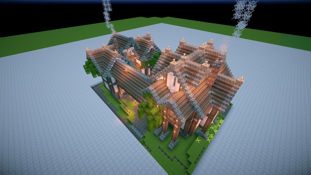 Medieval double house Minecraft Map