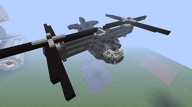 Twin 800 Transport: Very large Helicopter Minecraft Map