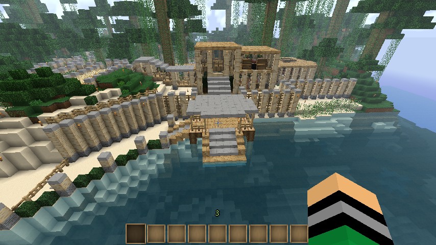 Modern Lakeside House Minecraft Map