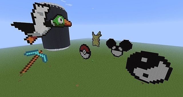 the pixel art that you will like Minecraft Map