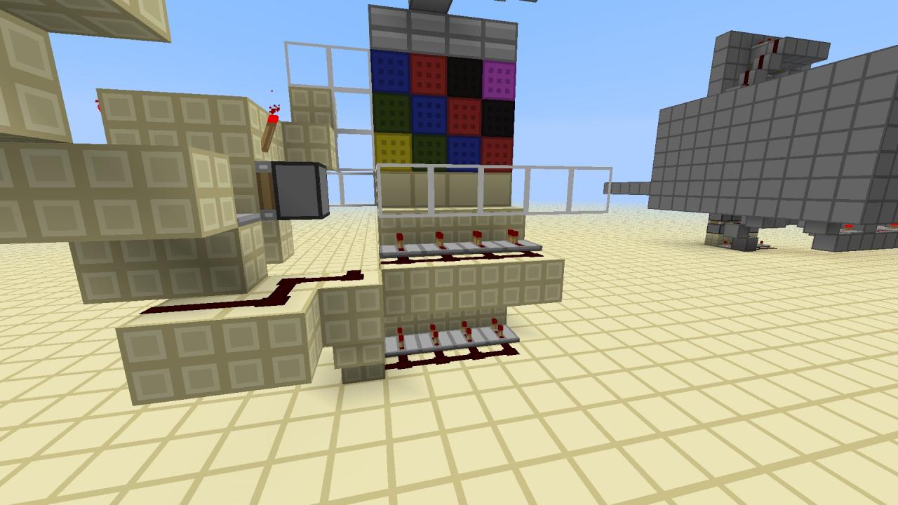 Compact Redstone Garage Door Minecraft Map