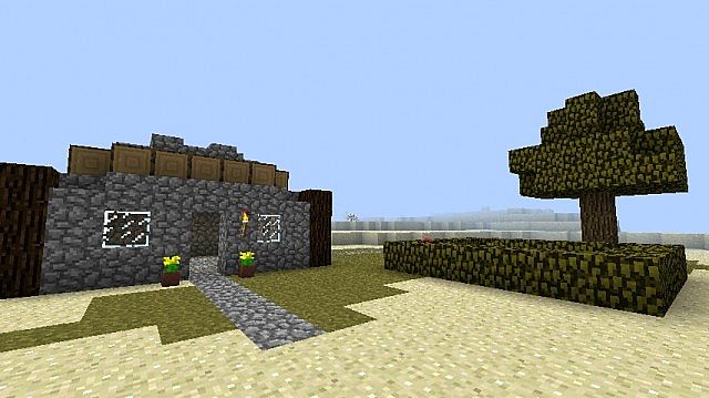 Desert Oasis House Time Lapse Minecraft Map