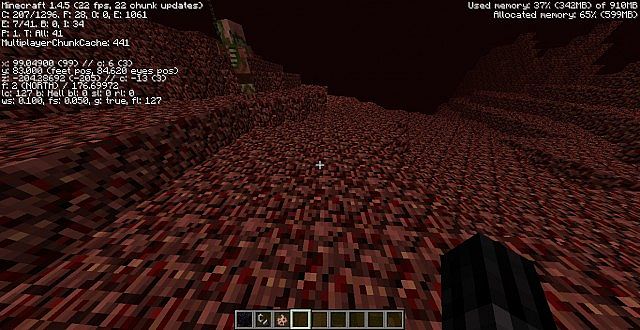 nether biome and 2 new recipes (modloader) Minecraft Mod