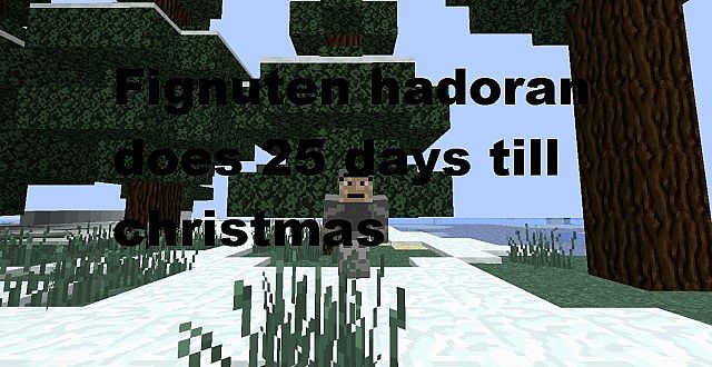 Fignuten Hadoran does 25 days till christmas Minecraft Map