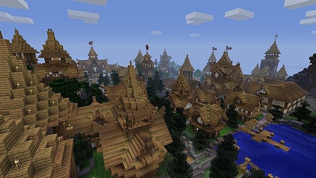 Minecraft Xbox 360 Medieval Role playing server(megabuild) Minecraft Map