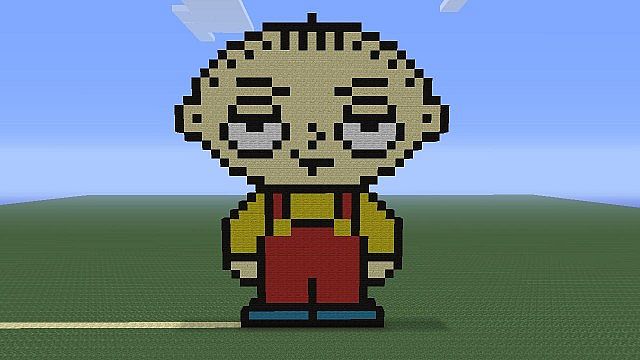 Pixel Art World Minecraft Map