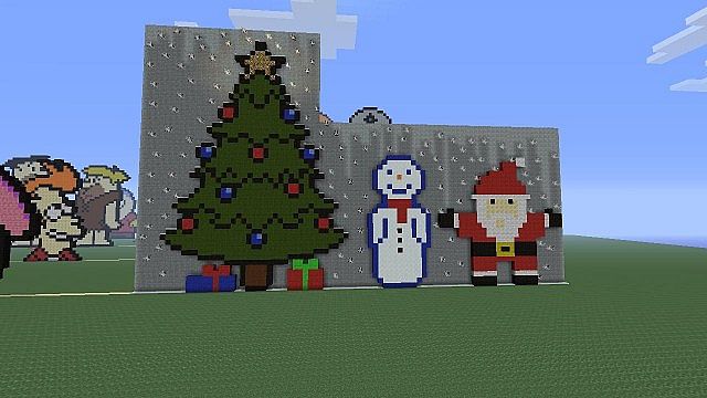 Pixel Art World Minecraft Map