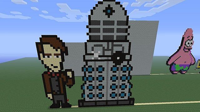 Pixel Art World Minecraft Map