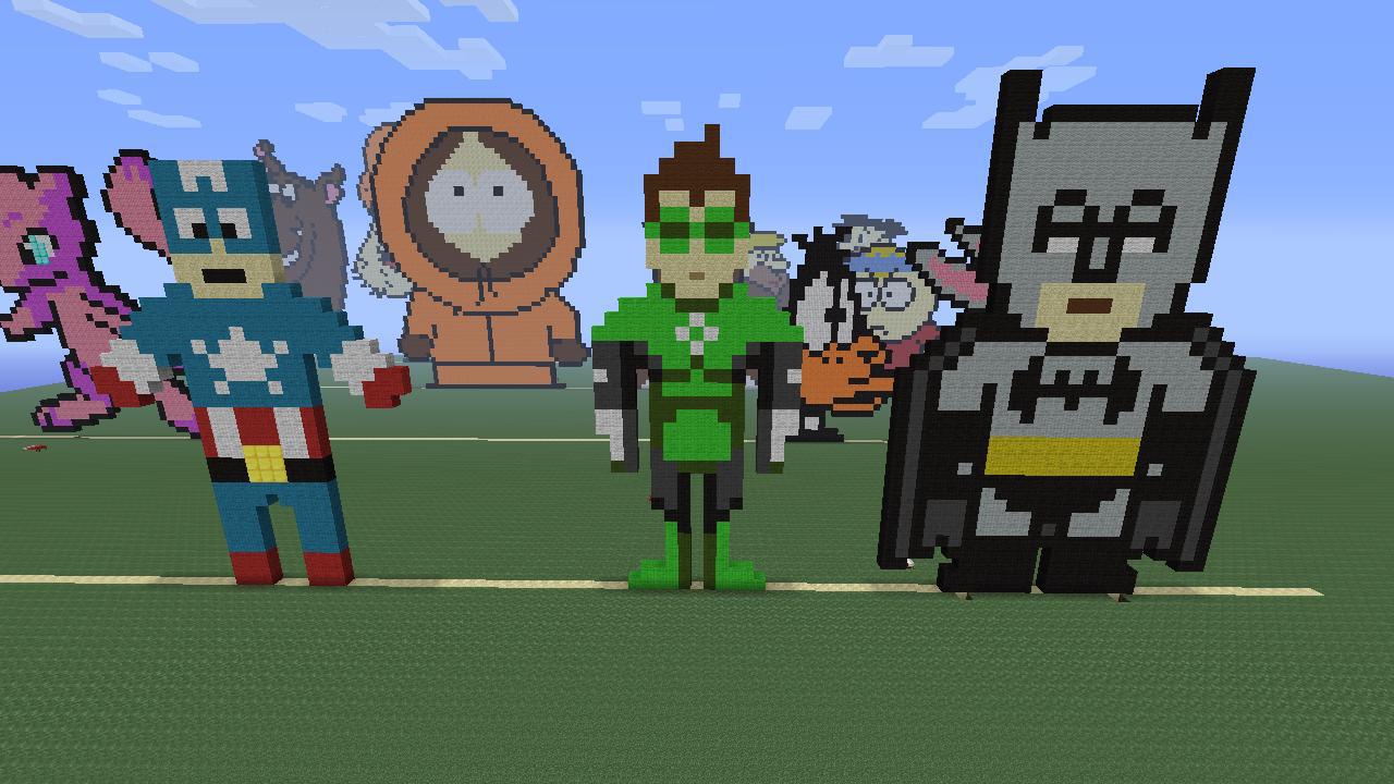 Pixel Art World Minecraft Map