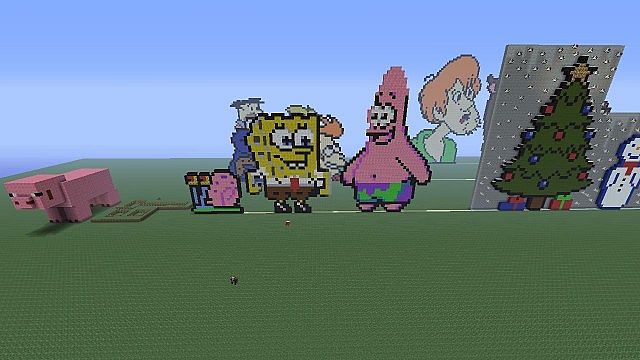 Pixel Art World Minecraft Map