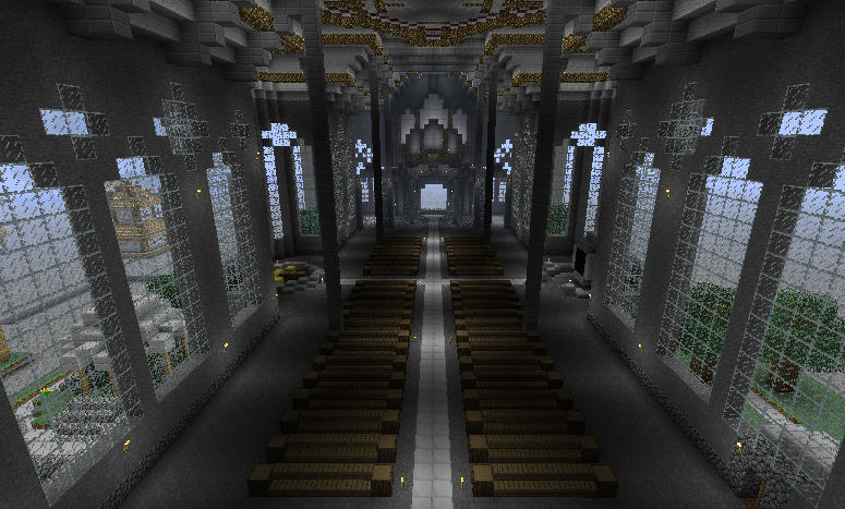 "Small" Cathedral Minecraft Map